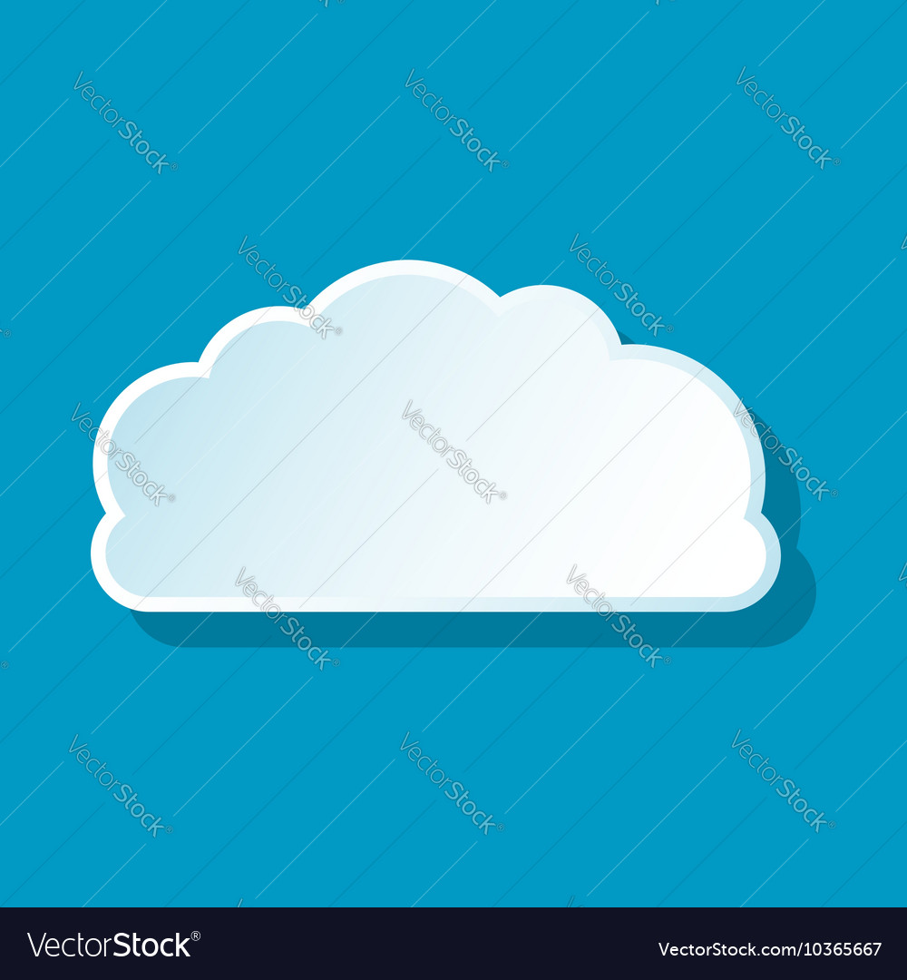 Small cloud icon Royalty Free Vector Image - VectorStock