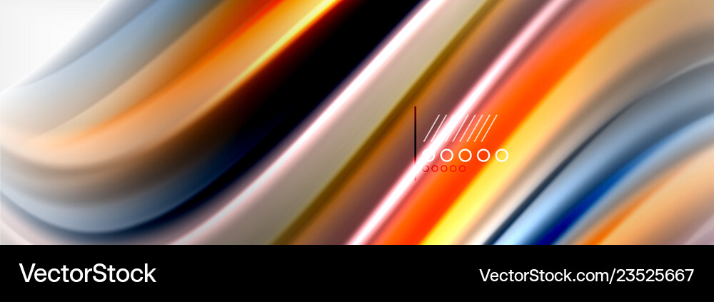 Smooth liquid blur wave background color flow Vector Image