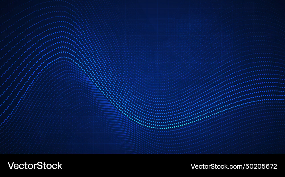 Abstract flowing wavy lines for music wave design Vector Image