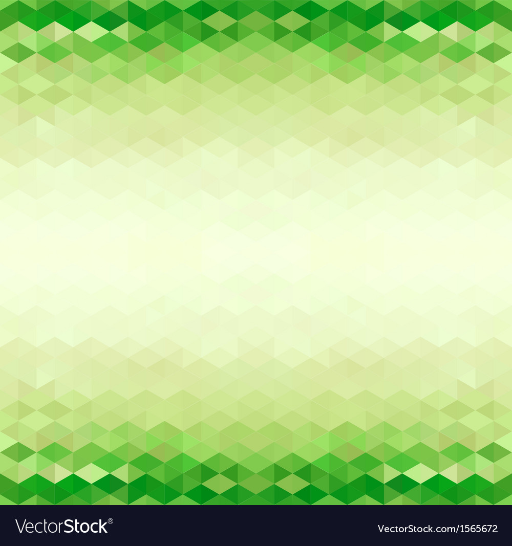 Abstract green triangle background Royalty Free Vector Image