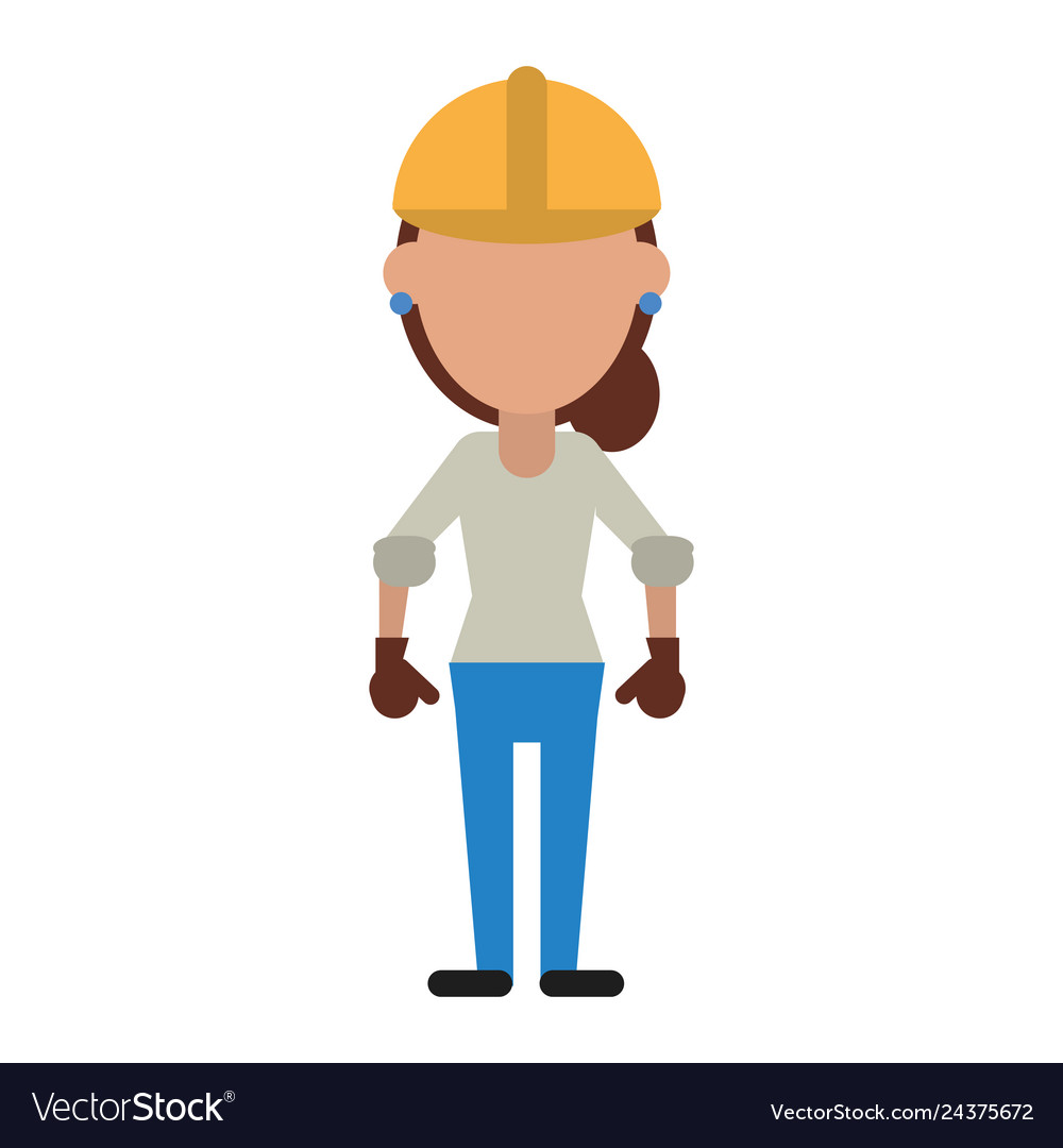 Construction worker avatar Royalty Free Vector Image