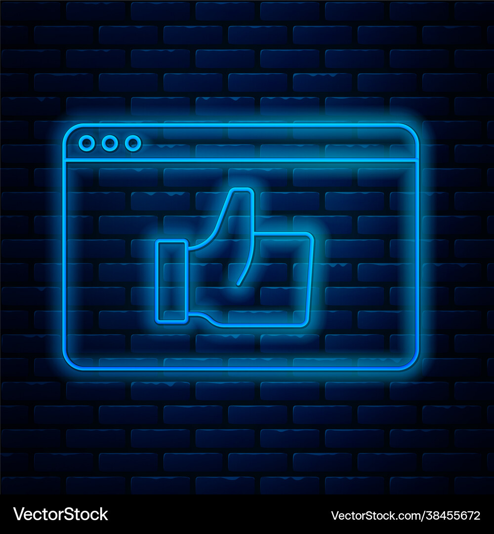 Glowing neon line consumer or customer product Vector Image