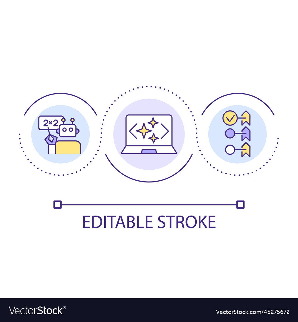 Pure functions in programming loop concept icon Vector Image Pure functions in programming loop concept icon Vector Image