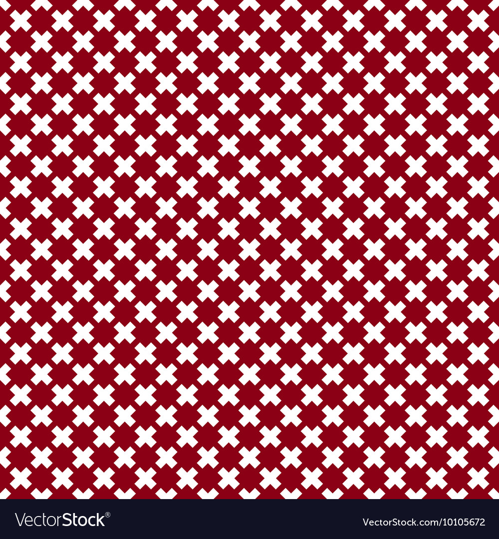 Seamless pattern of cross Royalty Free Vector Image