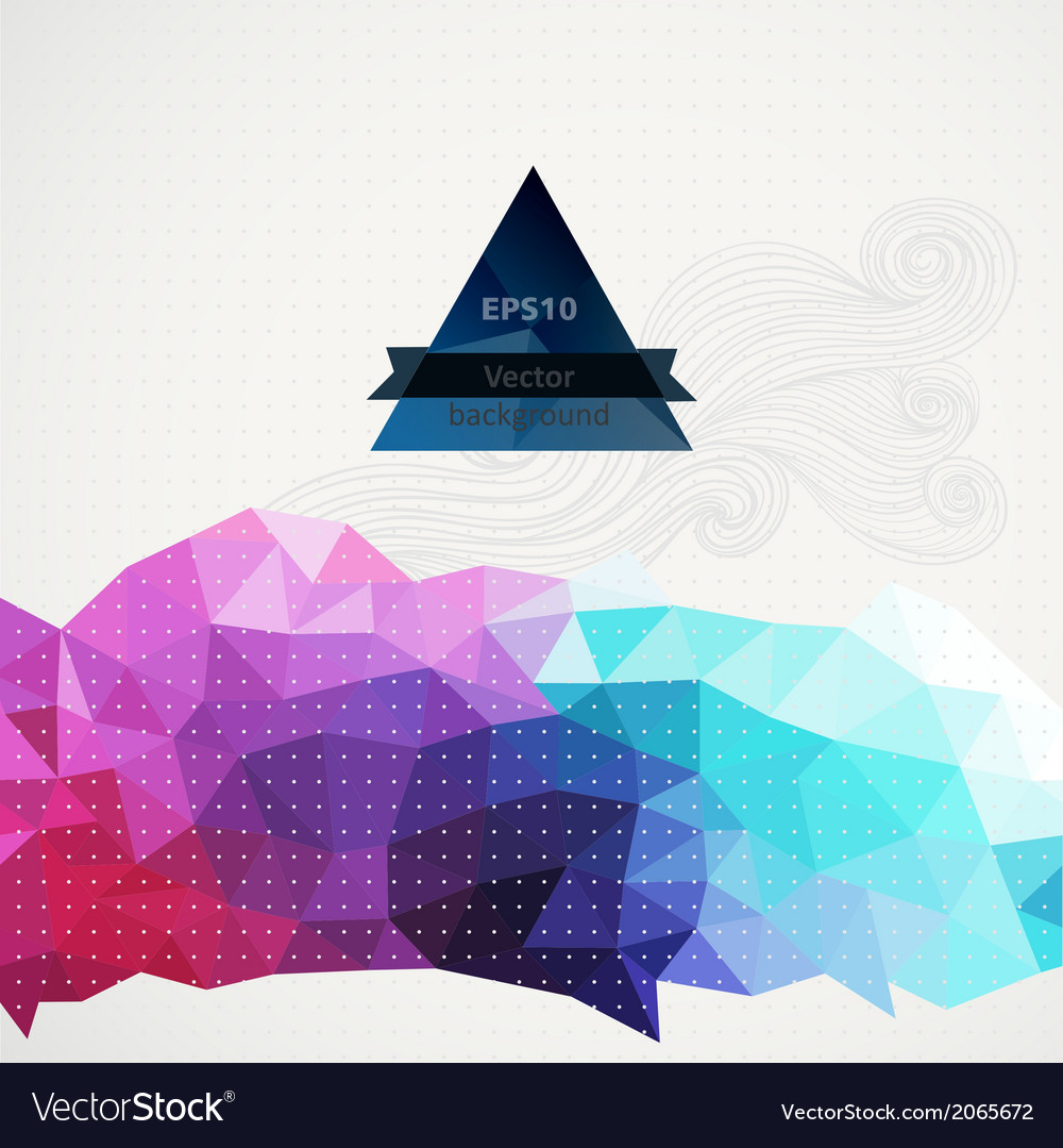 Triangle pattern background triangles background Vector Image