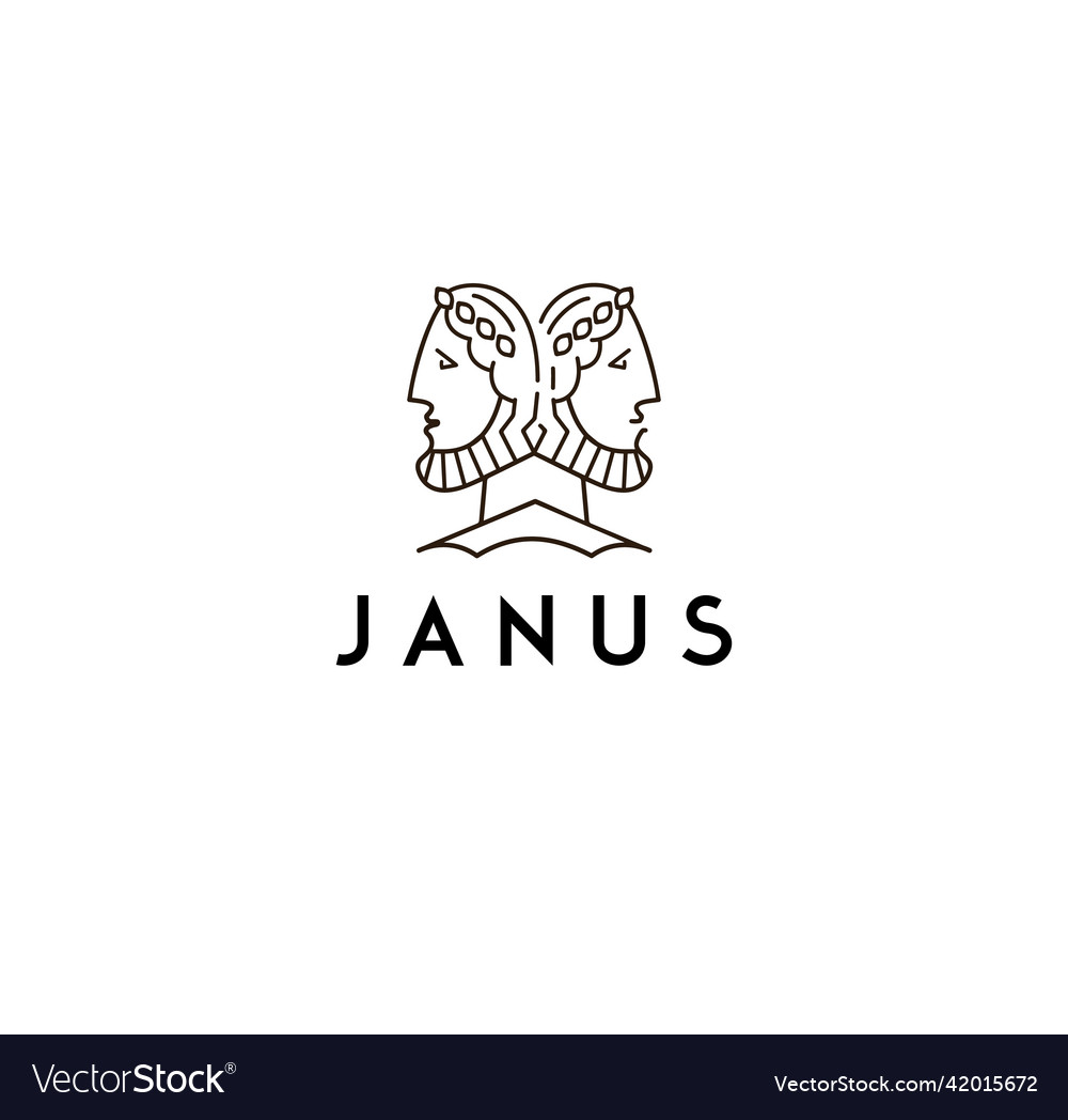 Two-faced janus Royalty Free Vector Image - VectorStock