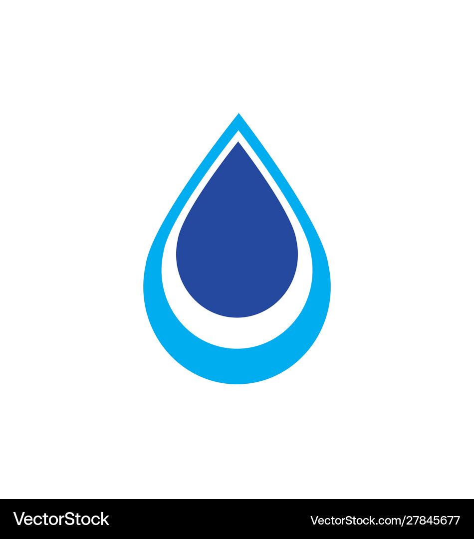 Abstract water drop logo sign symbol Royalty Free Vector