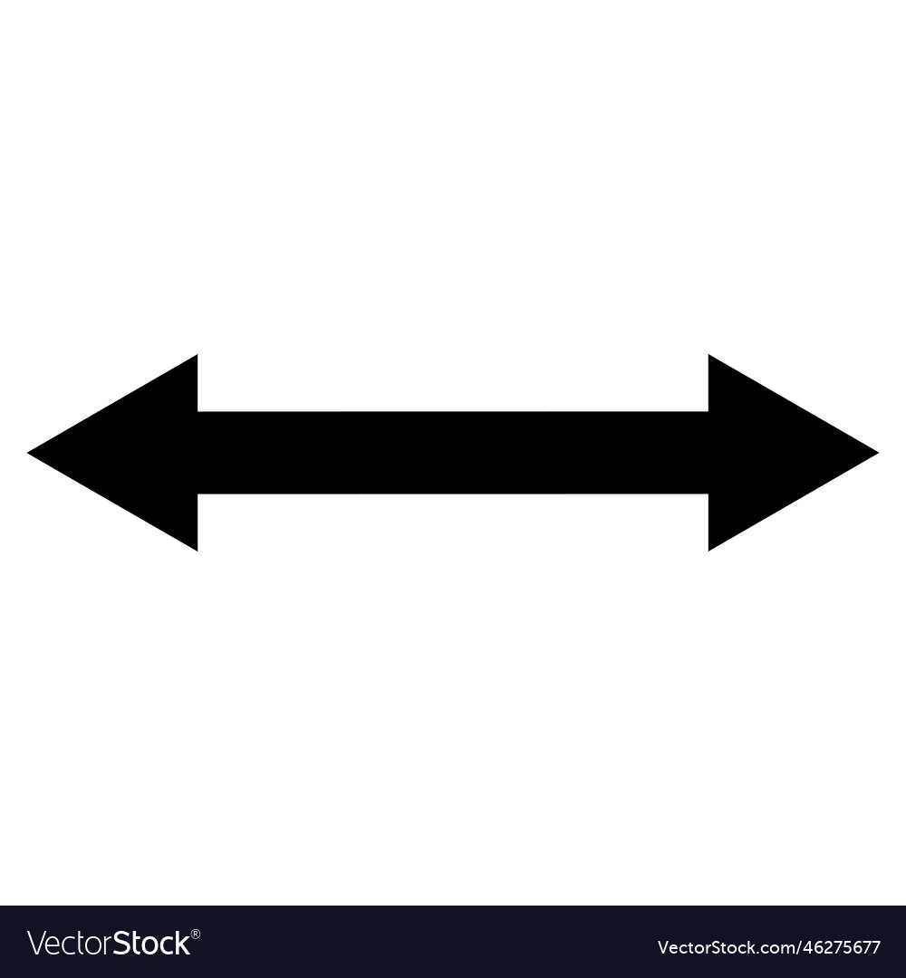 Double-Sided Arrow Symbol Royalty Free Vector Image