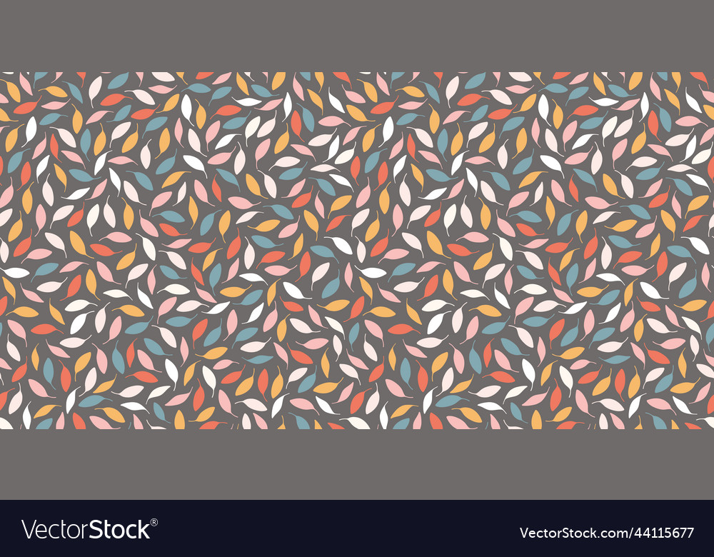 Fall leaf pattern background seamless Royalty Free Vector