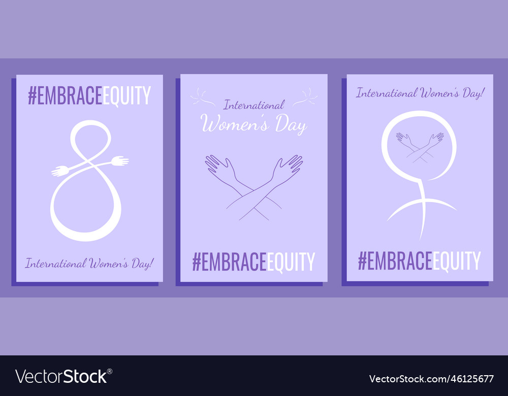 International womens day concept posters Vector Image