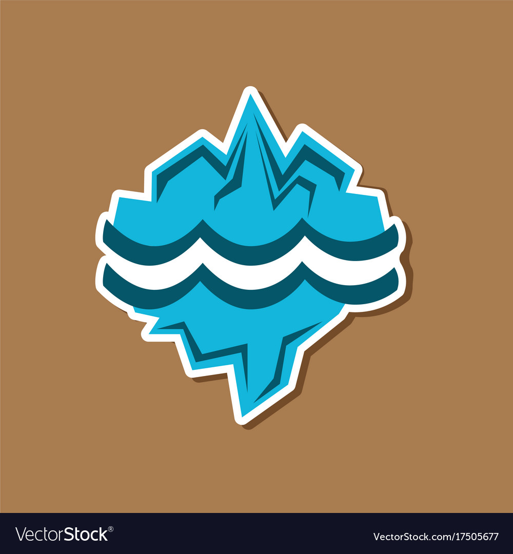 Paper Sticker On Stylish Background Of Nature Vector Image