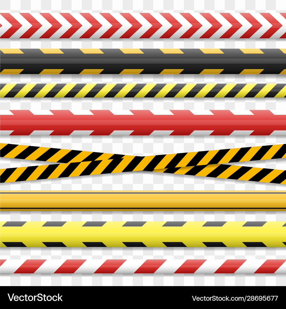 Red Danger Tape Border