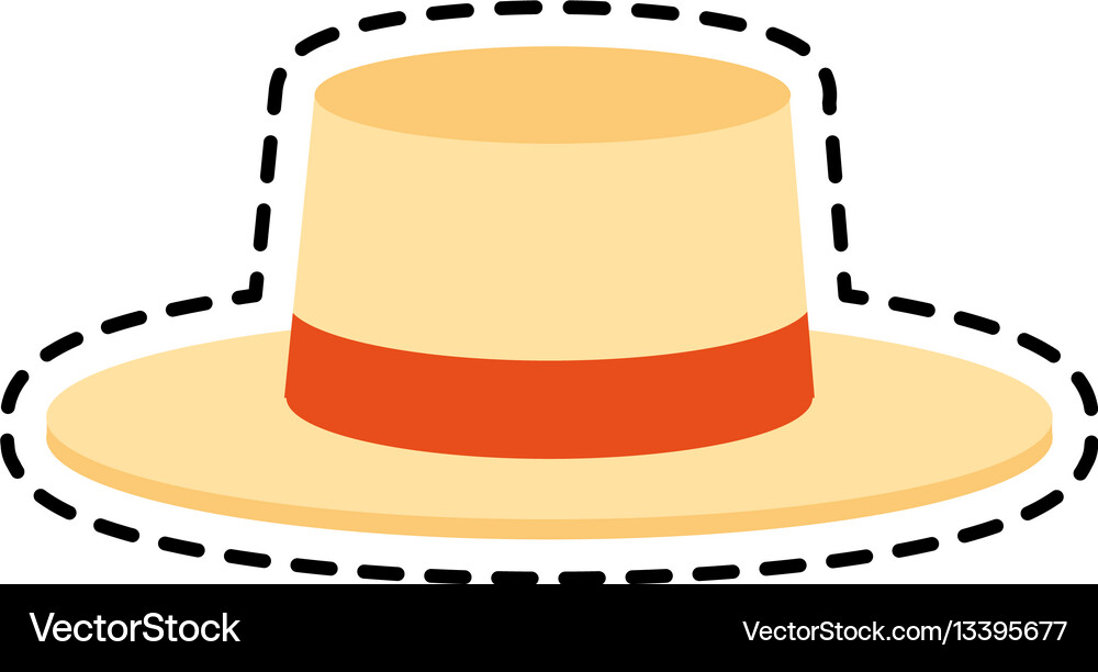 Summer hat icon image Royalty Free Vector Image