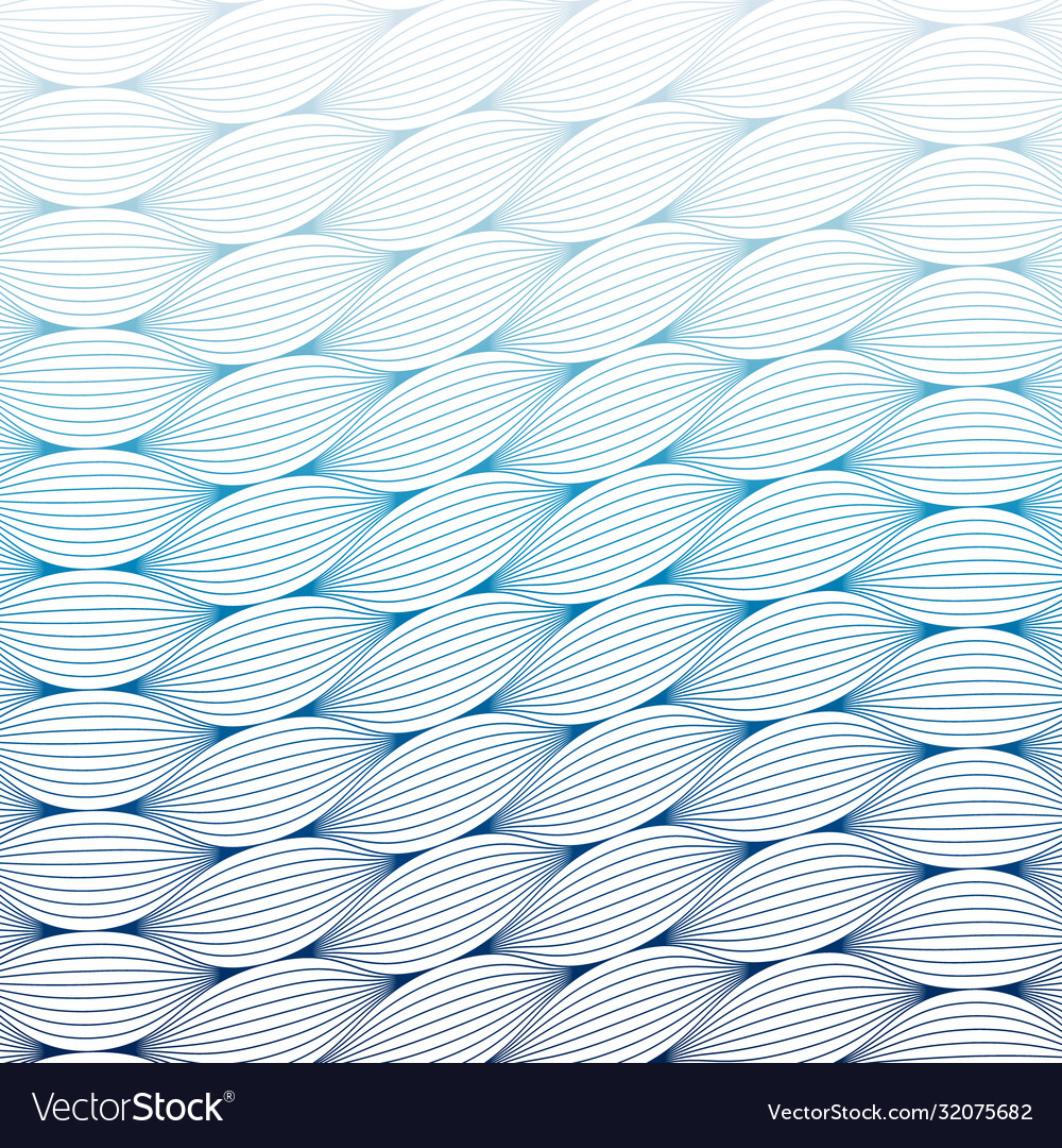 Abstract blue wave art line pattern background Vector Image