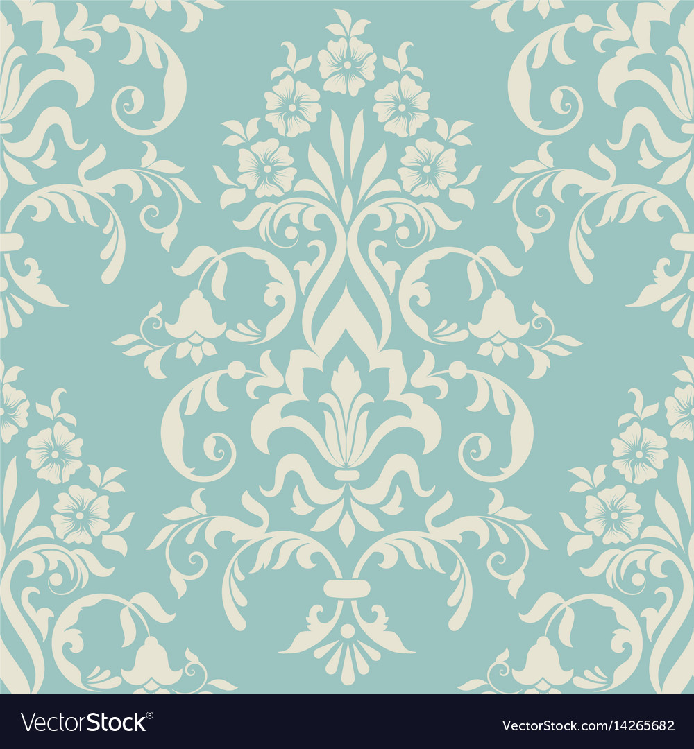 Damask seamless pattern element classical luxury Vector Image