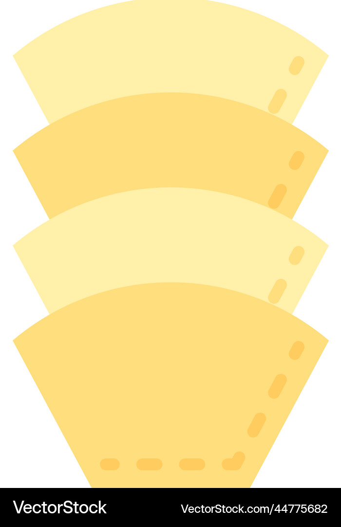 Filter paper icon coffee shop related Royalty Free Vector