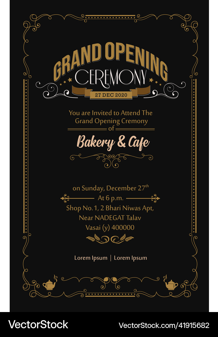 Unveiling Ceremony Invitation Inauguration Invitation Shop Abstract