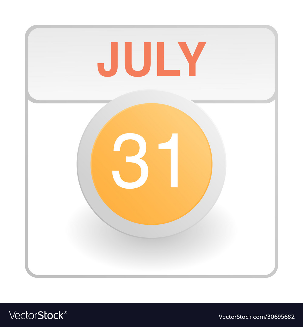 July Royalty Free Vector Image - VectorStock