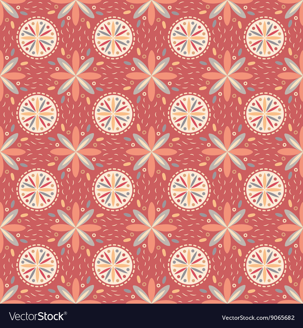 Seamless red pattern Royalty Free Vector Image