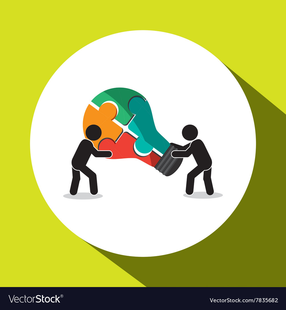 Teamwork icon design Royalty Free Vector Image