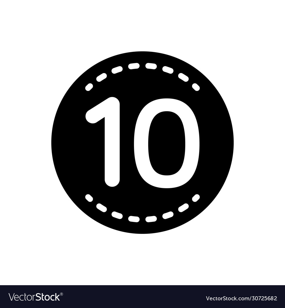 Ten Royalty Free Vector Image - VectorStock