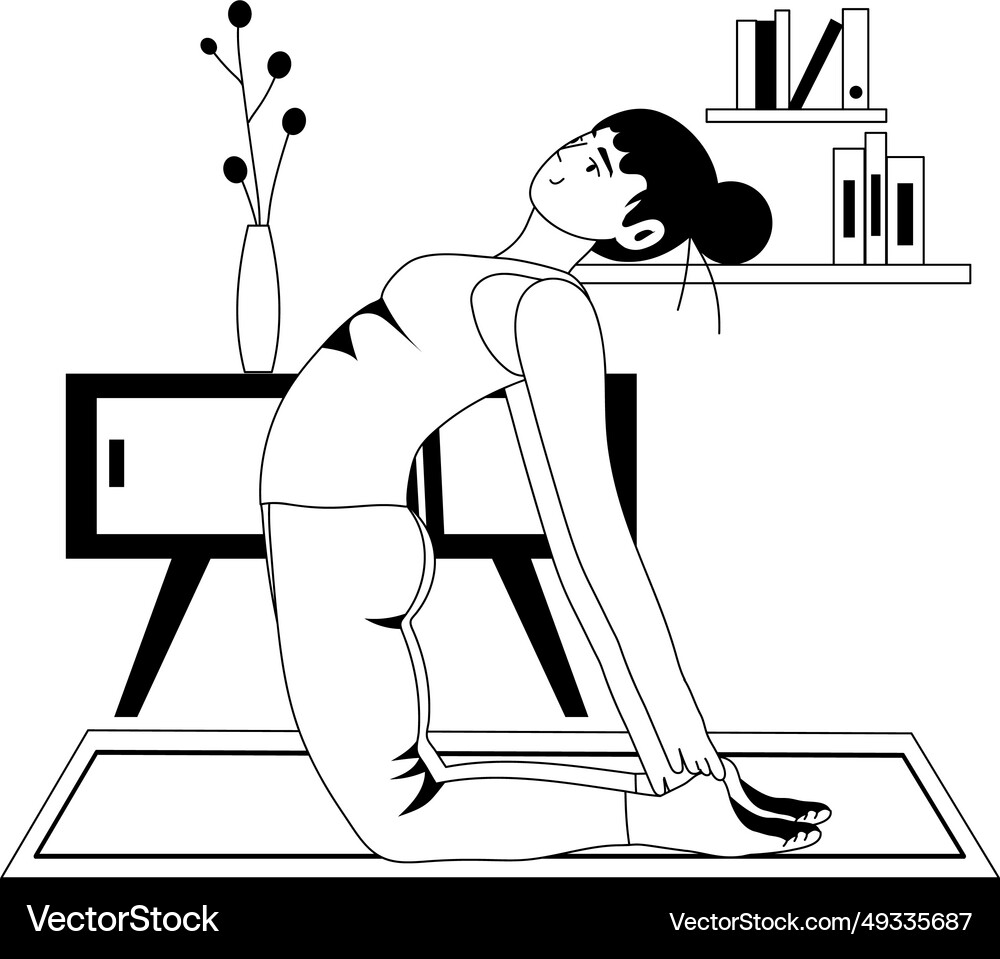 Backbend Royalty Free Vector Image - VectorStock