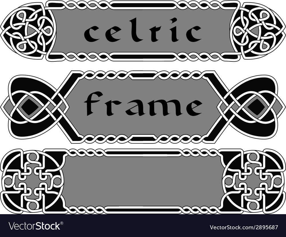Celtic Frame Border Royalty Free Vector Image - VectorStock