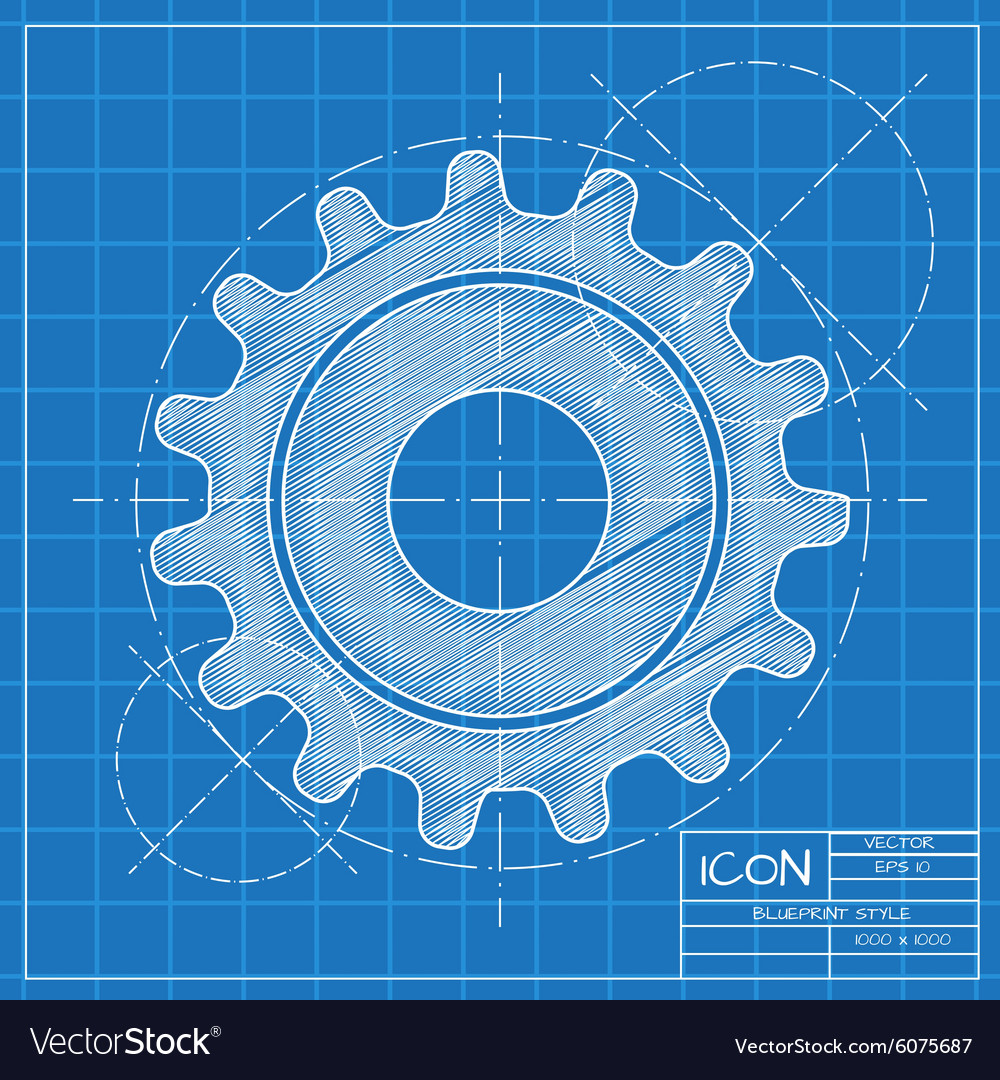 Cogwheel icon eps10 Royalty Free Vector Image - VectorStock