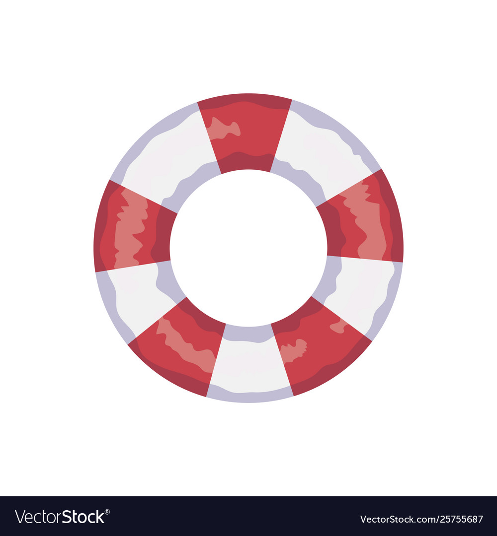 Float lifeguard summer accessory icon Royalty Free Vector