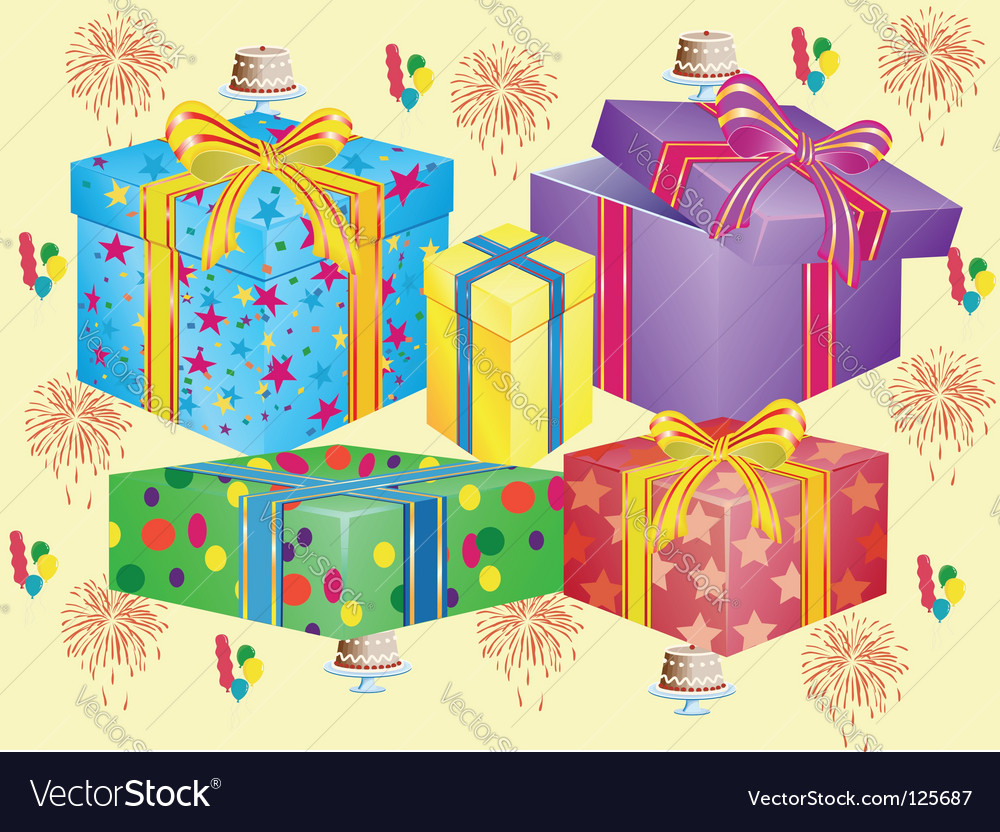 Gift boxes Royalty Free Vector Image - VectorStock