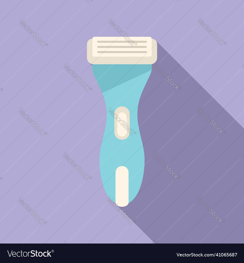 Hair shaver icon flat wax depilation Royalty Free Vector Hair shaver icon flat wax depilation Royalty Free Vector