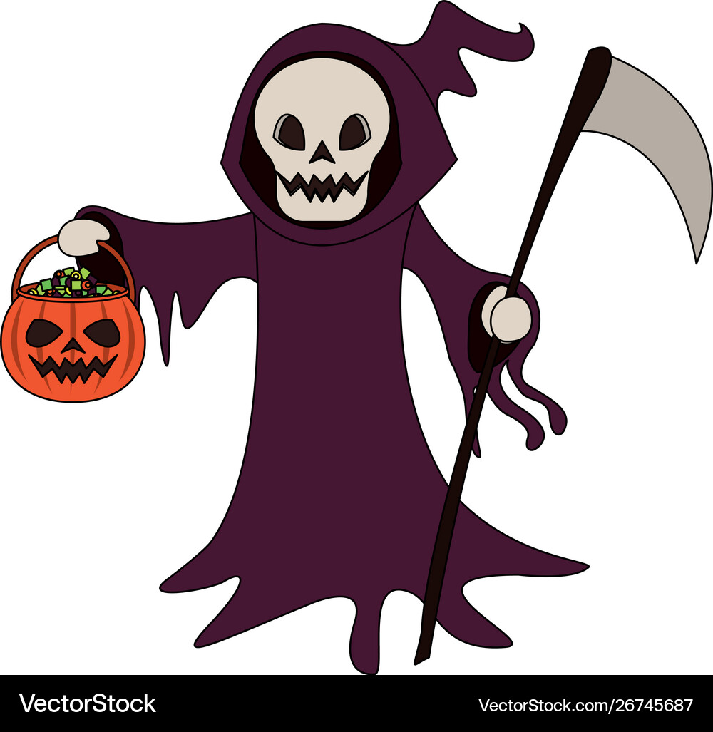 Halloween october scary celebration cartoon Vector Image