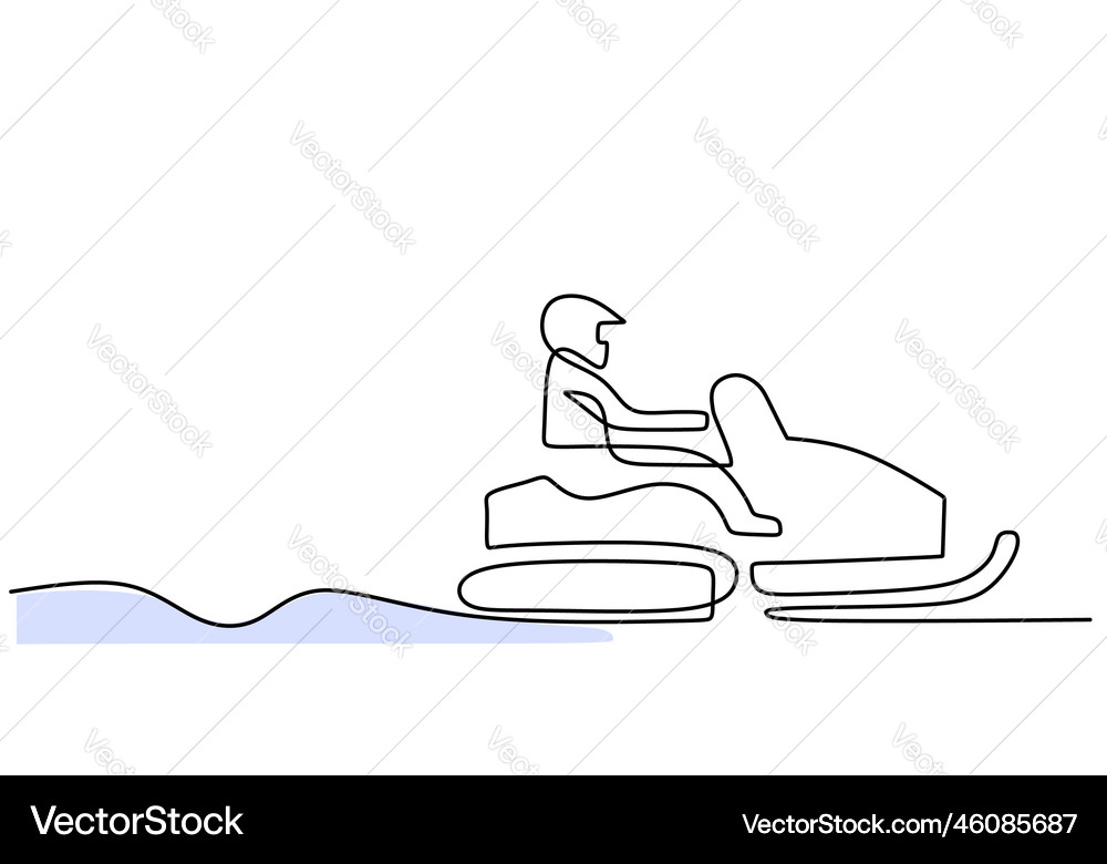 Hand drawing one single continuous line of man Vector Image