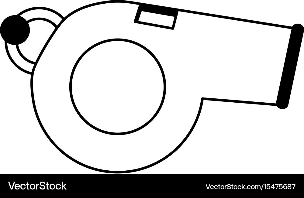 Isolated whistle icon image Royalty Free Vector Image