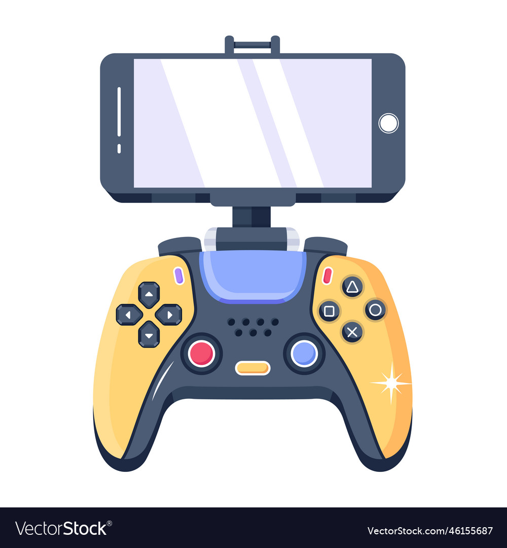 Mobile console Royalty Free Vector Image - VectorStock