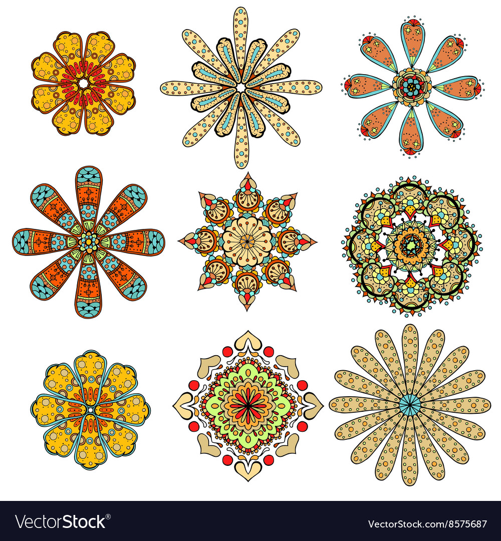 Round abstract pattern Royalty Free Vector Image