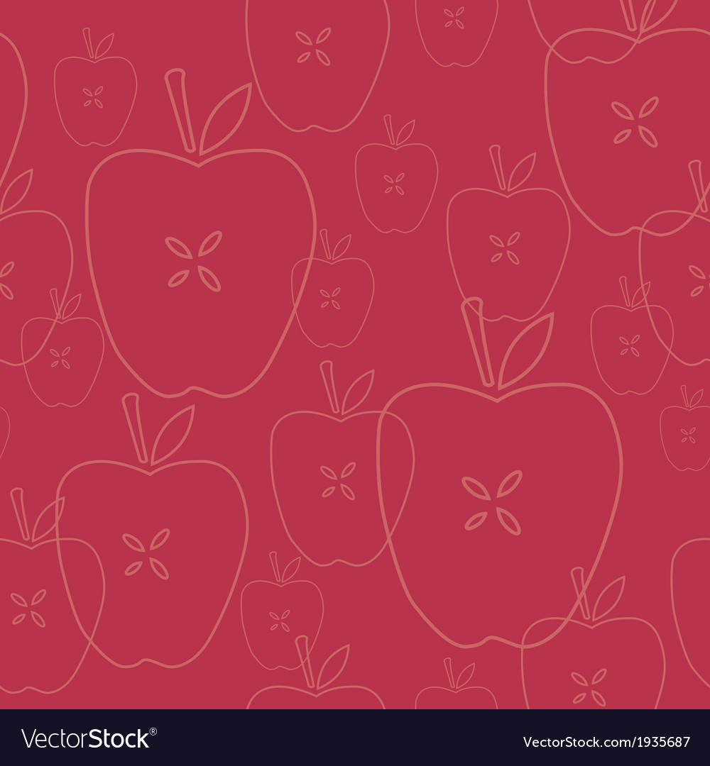 Seamless apple background Royalty Free Vector Image Seamless apple background Royalty Free Vector Image