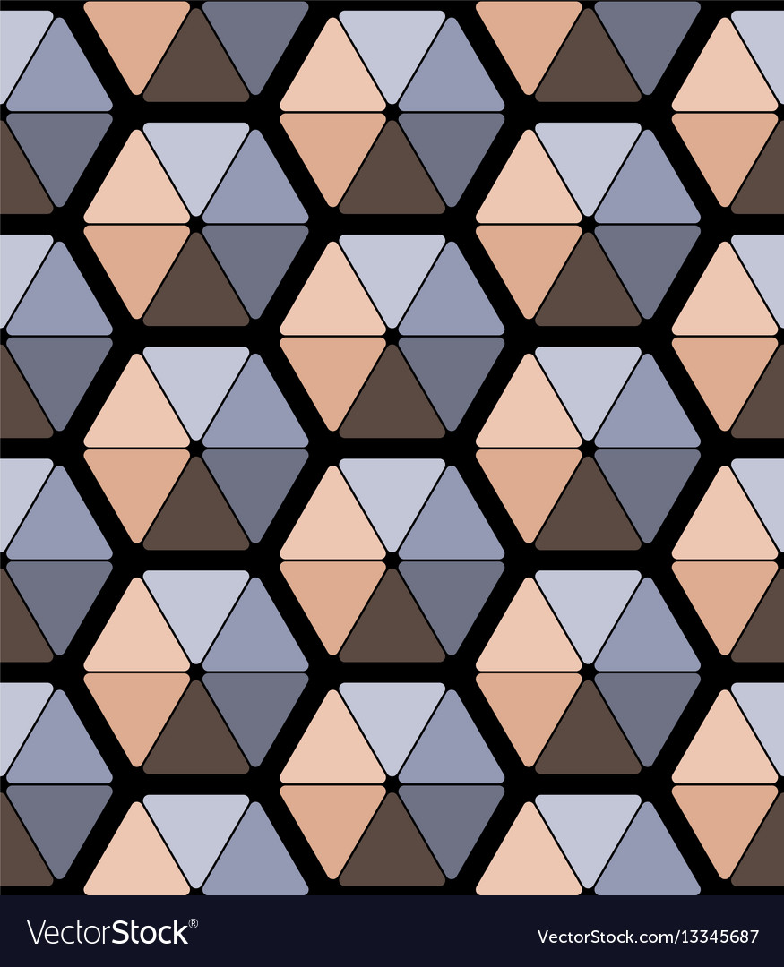 Seamless pattern design with abstract hexagons Vector Image