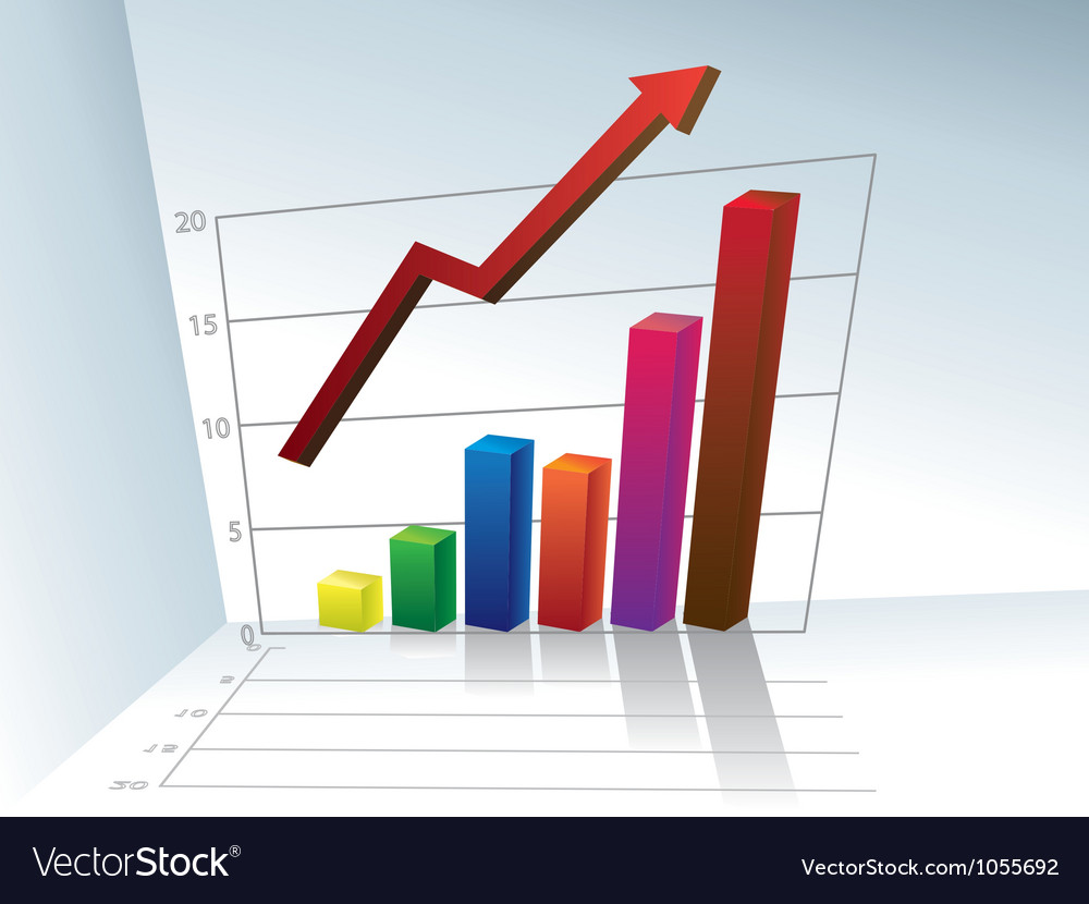 3d graph maps Royalty Free Vector Image - VectorStock