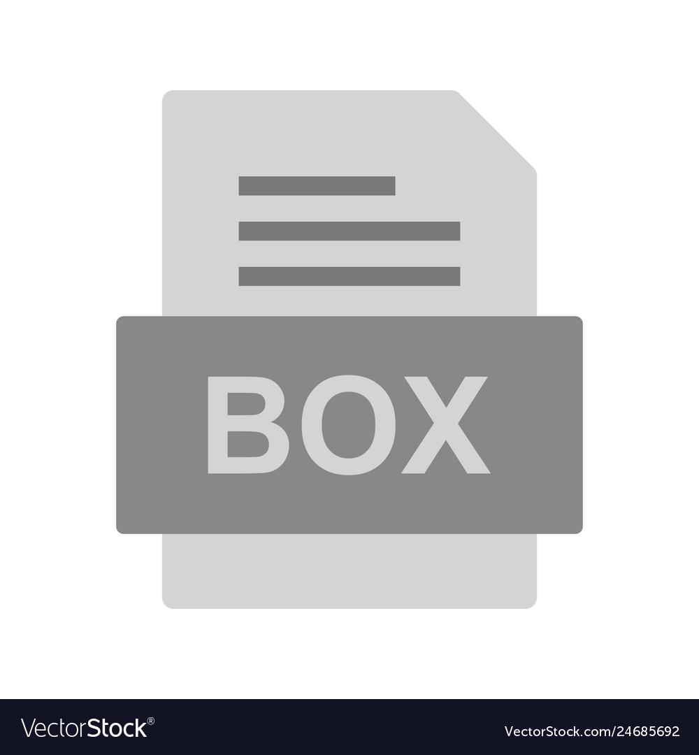 Box file document icon Royalty Free Vector Image