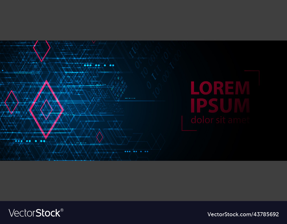 Digital technology and engineering background Vector Image