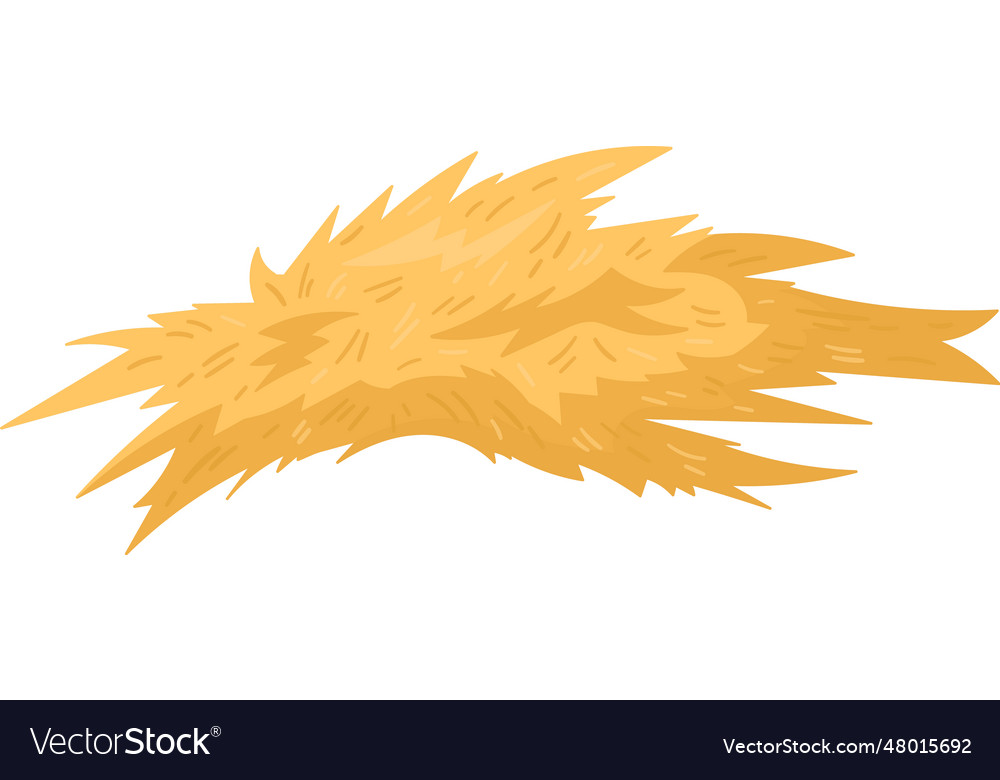 Dry farm haystack Royalty Free Vector Image - VectorStock
