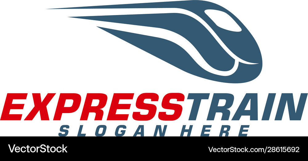Express Train Logo Classic Train Logo Concept, Locomotive Logo Design