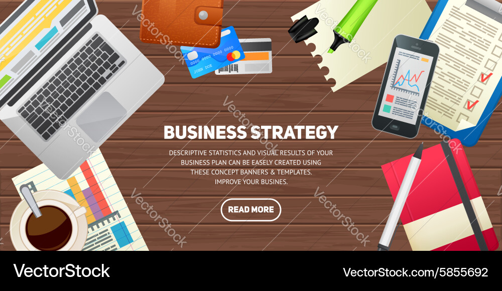 Flat design concept for business finance Vector Image