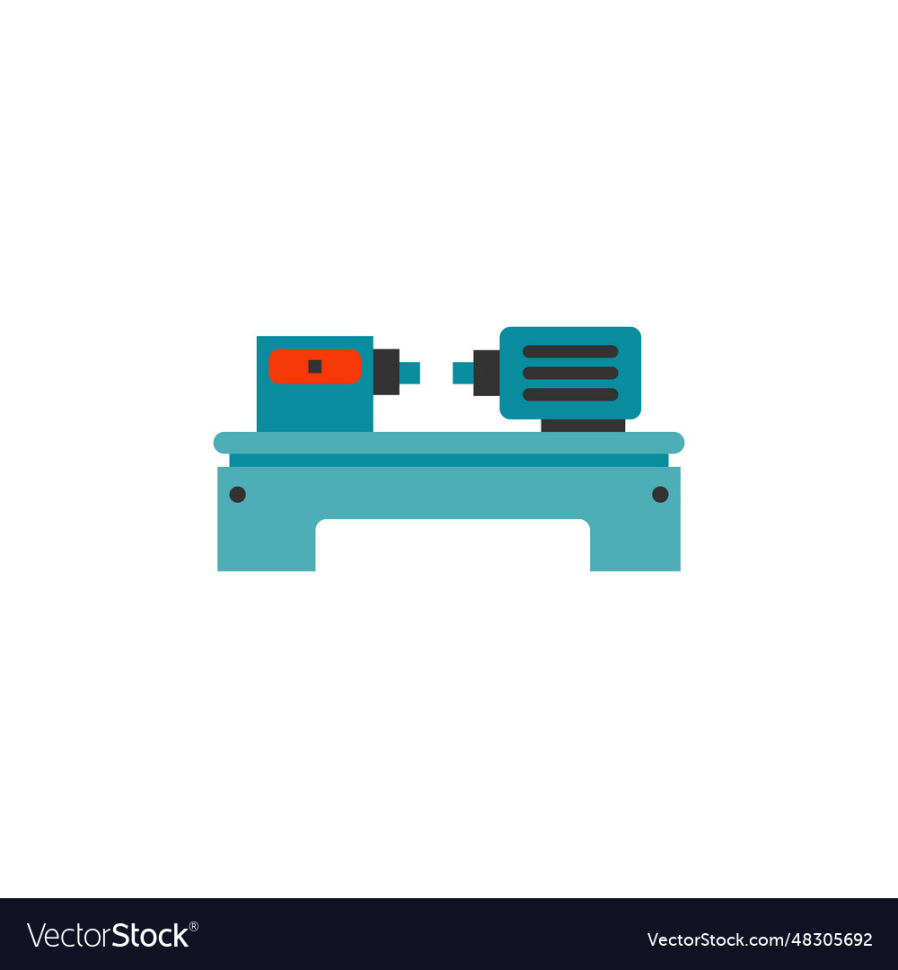 Lathe machine icon Royalty Free Vector Image - VectorStock
