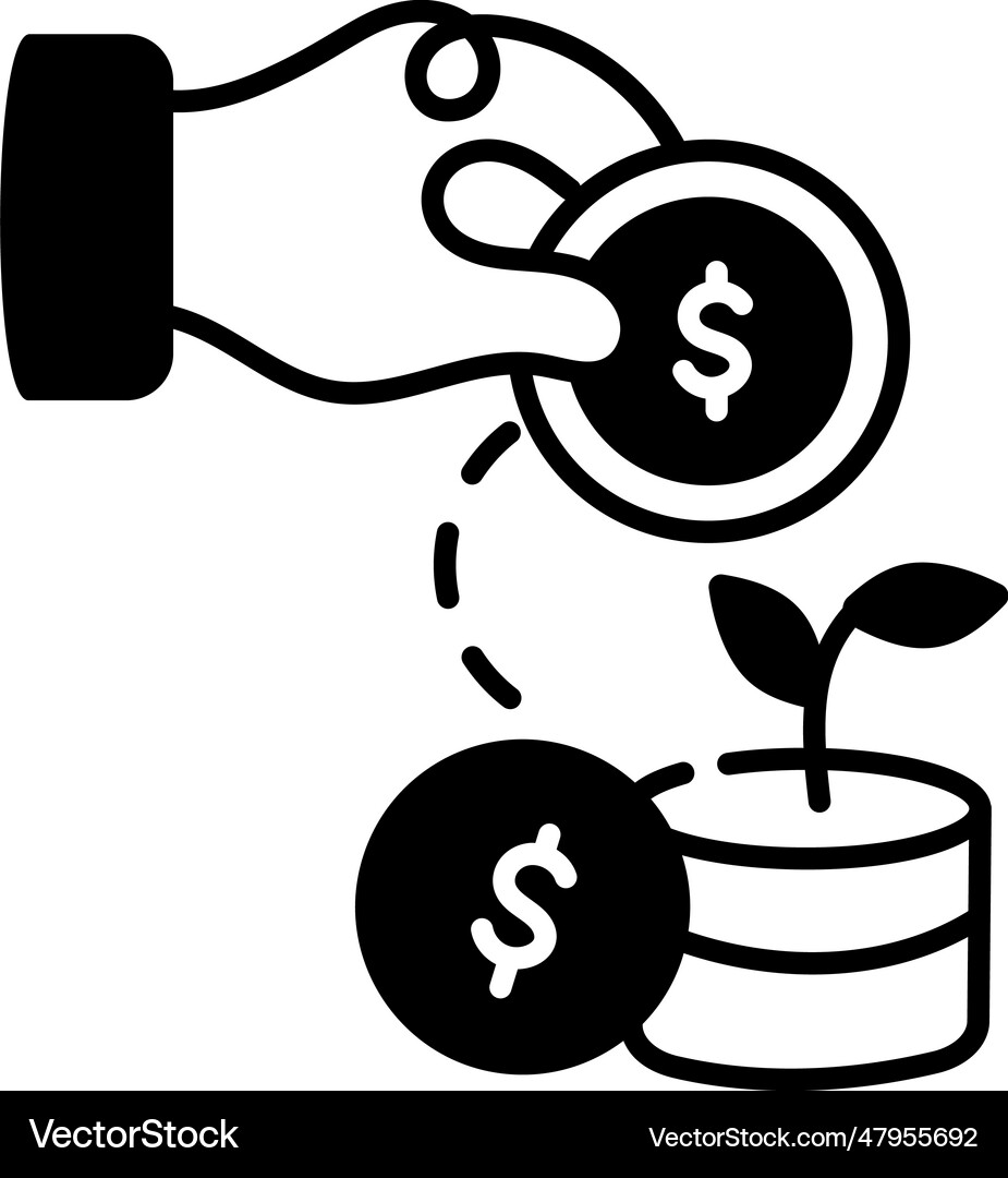 Money growth Royalty Free Vector Image - VectorStock