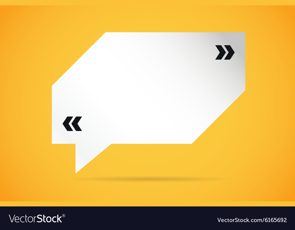 Quote blank template bubble empty design Vector Image