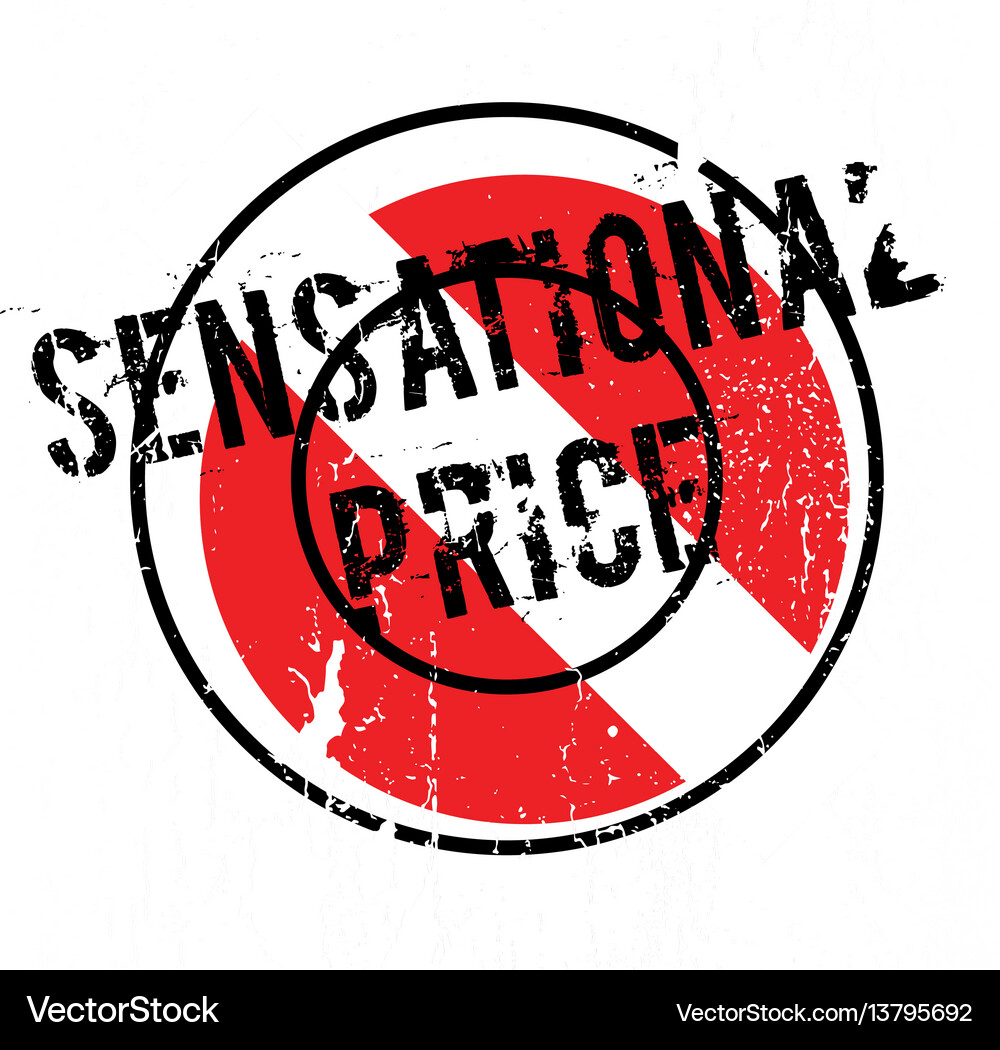 Sensational price rubber stamp Royalty Free Vector Image