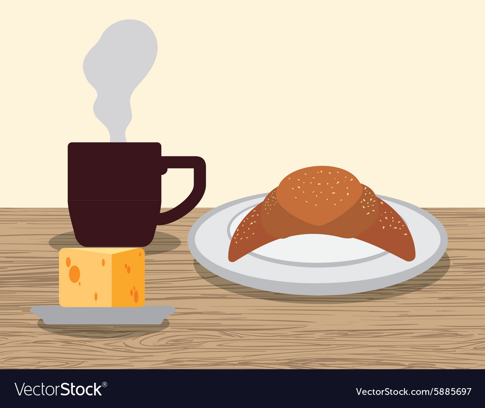 Breakfast design Royalty Free Vector Image - VectorStock
