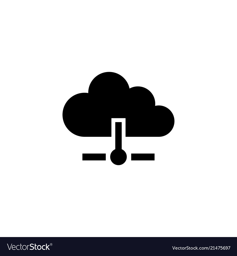 Creative cloud storage flat icon Royalty Free Vector Image Creative cloud storage flat icon Royalty Free Vector Image
